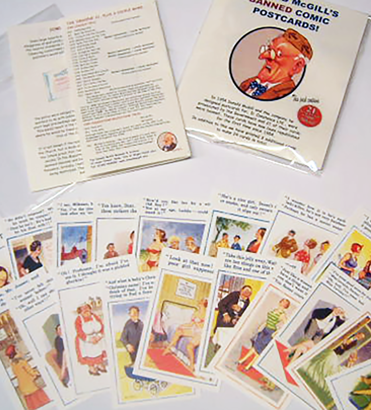 24 x Donald’s BANNED! Postcards – DONALD McGILL MUSEUM